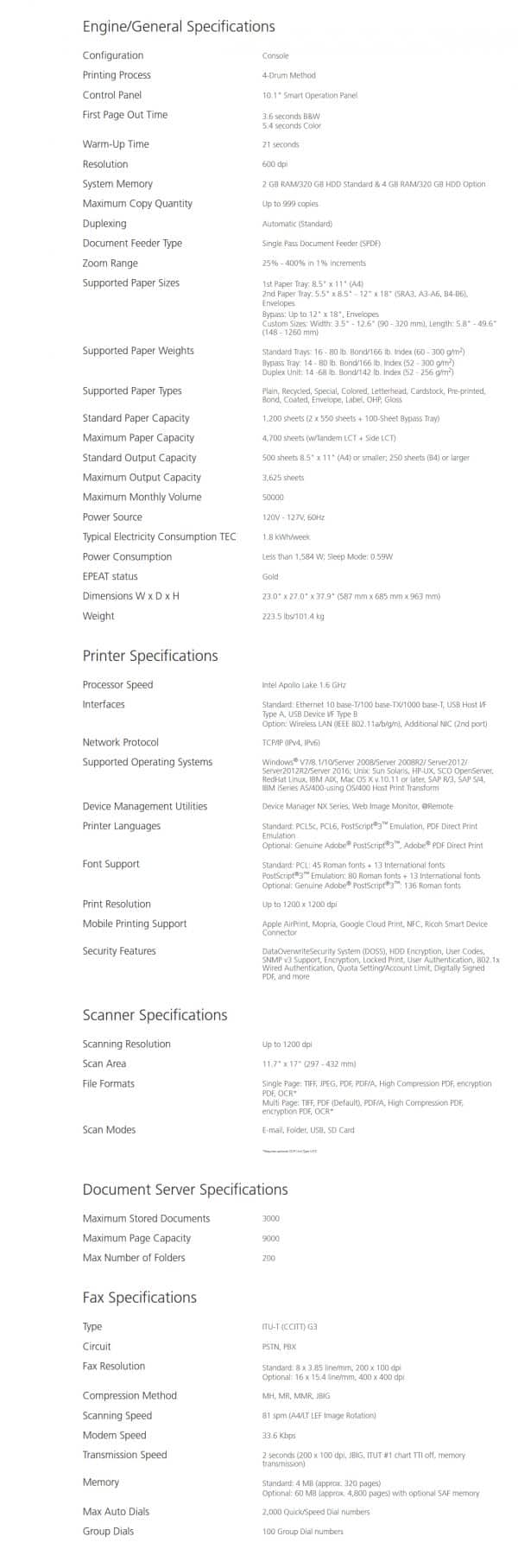 Savin IM C4500 Color Laser Multifunction Printer - Magee Office