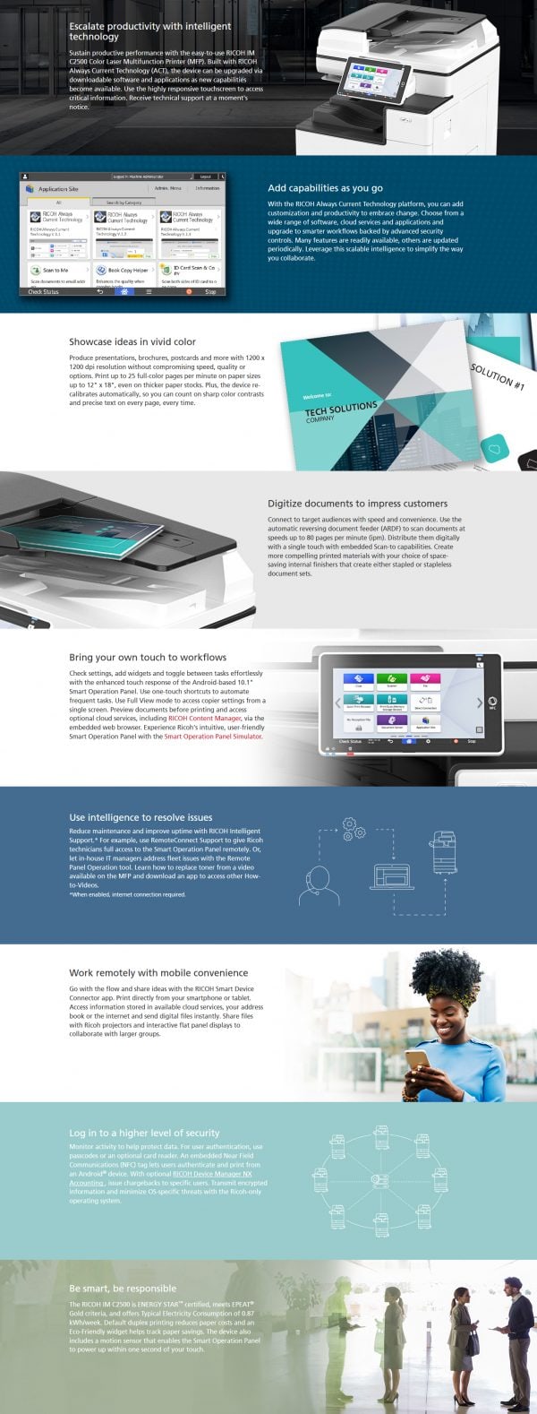 Savin IM C2500 Color Laser Multifunction Printer - Magee Office